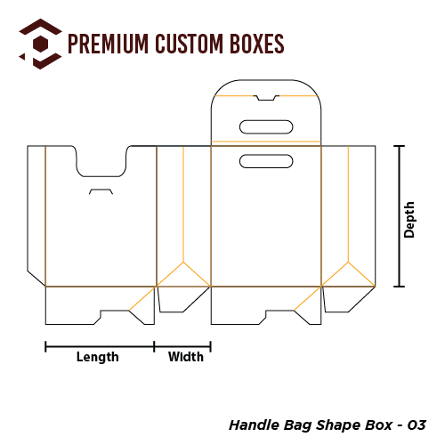 Custom Handle Bag Shape Boxes | Premium Custom Boxes | PCB