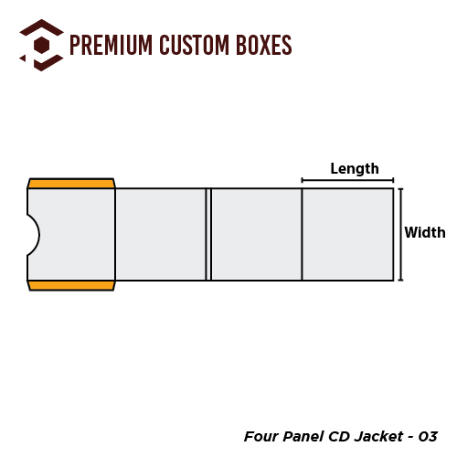 Custom Four Panel CD Jacket | Premium Custom Boxes | Cd Sleeves
