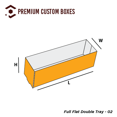 Custom Full Flat Double Tray | Premium Custom Boxes | PCB