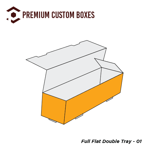 Custom Full Flat Double Tray | Premium Custom Boxes | PCB
