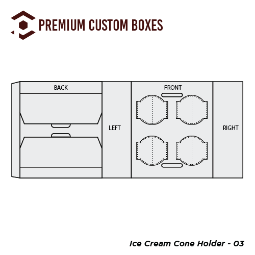 Custom Ice Cream Cone Holder | Ice Cream Cone Holder Boxes | PCB