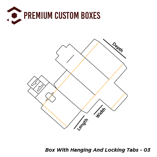 Custom Box with Hanging and Locking Tabs | Custom Boxes