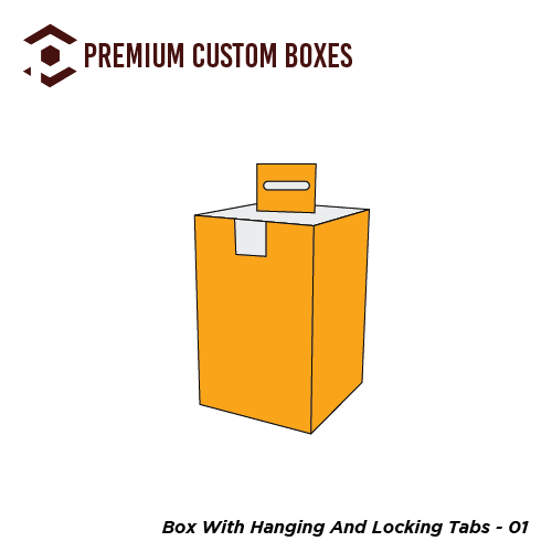 Custom Box with Hanging and Locking Tabs | Custom Boxes