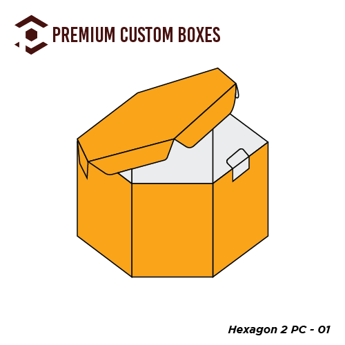 Custom Hexagon 2 PC Boxes | Premium Custom Boxes | PCB