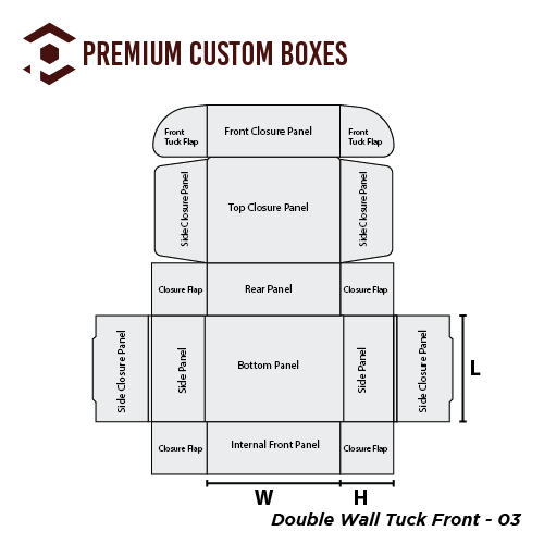 Custom Double Wall Tuck Front | Premium Custom Boxes | PCB