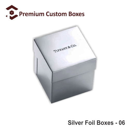 Custom Silver Foil Boxes | Premium Custom Boxes | Silver Foil Packaging