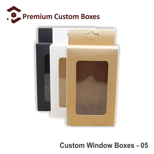 Custom Window Boxes | Custom Window Packaging Boxes | PCB