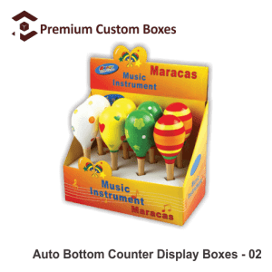 Auto Bottom Counter Display Boxes | Custom Boxes