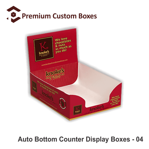 Auto Bottom Counter Display Boxes | Custom Boxes