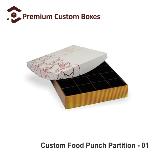 Custom Food Punch Partition | Custom Boxes