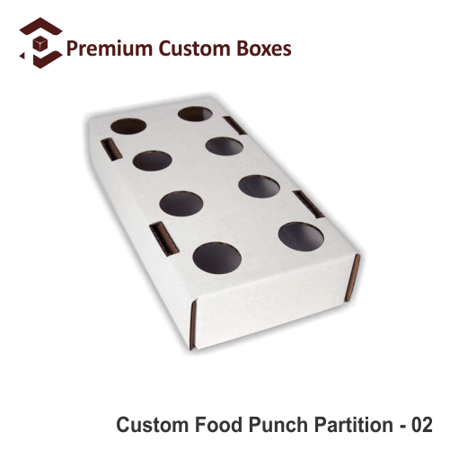 Custom Food Punch Partition | Custom Boxes