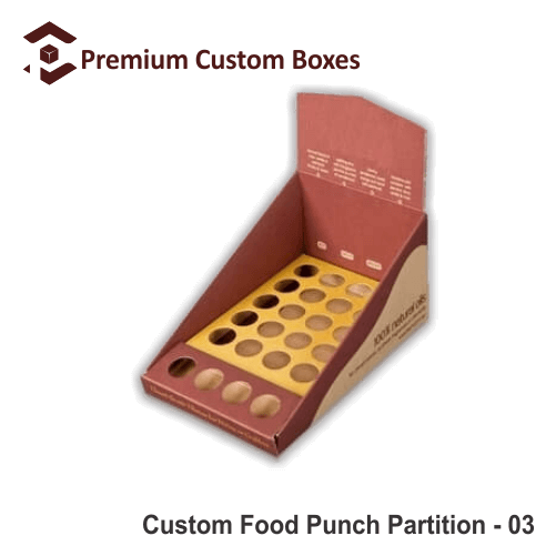Custom Food Punch Partition | Custom Boxes