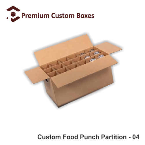 Custom Food Punch Partition | Custom Boxes