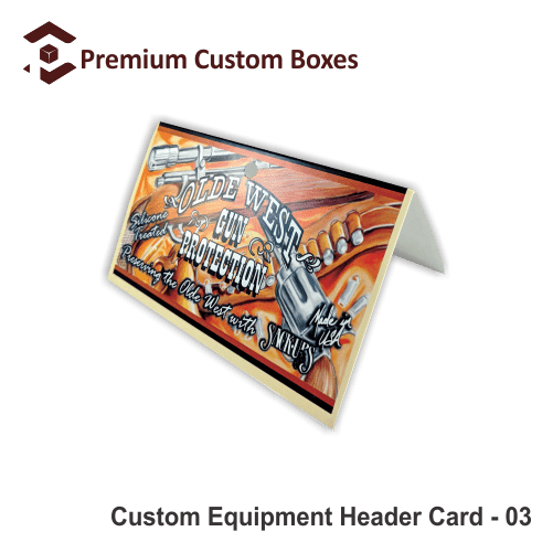 Custom Equipment Header Card | Custom Boxes | Header Card Packaging
