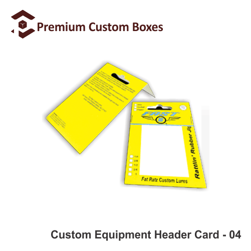 Custom Equipment Header Card | Custom Boxes | Header Card Packaging