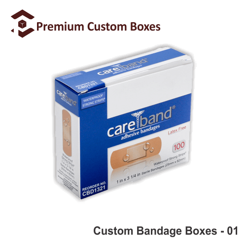 Custom Bandage Boxes | Premium Custom Boxes | Band Aid Boxes