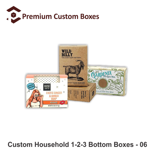 Custom Household 1-2-3 Bottom Boxes | Custom Boxes