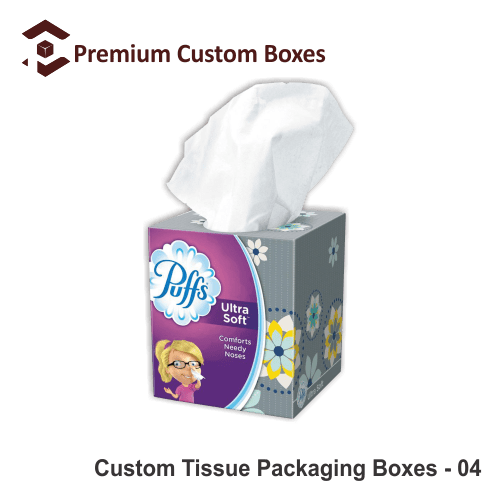 Custom Tissue Packaging Boxes | Custom Kleenex Boxes | PCB