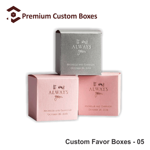 Custom Favor Boxes | Preium Custom Boxes | PCB