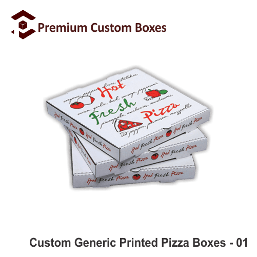 Custom Generic Printed Pizza Boxes | Premium Custom Boxes