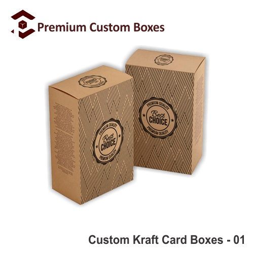 Custom Kraft Card Boxes | Custom Boxes | Custom Printed Kraft Boxes