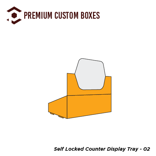 Custom Self Locked Counter Display Tray | Premium Custom Boxes