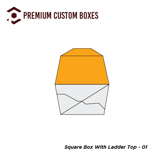 Custom Square Box with Ladder Top | Premium Custom Boxes | PCB