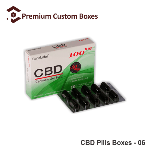 CBD Pills Boxes | Premium Custom Boxes | Cardboard CBD Pills Boxes