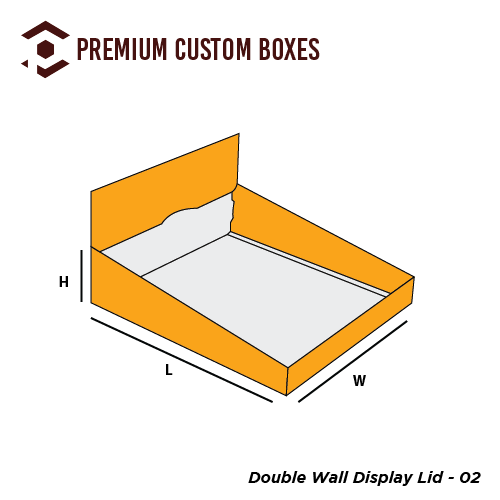 Custom Double Wall Display Lid | Custom Boxes