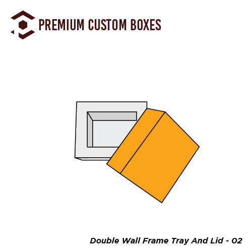 Custom Double Wall Frame Tray Lid - Premium Custom Boxes