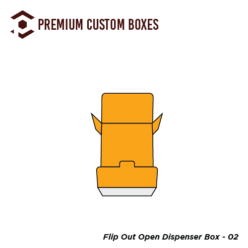 Custom Dispenser Boxes | Custom Flip Out Open Dispenser Box
