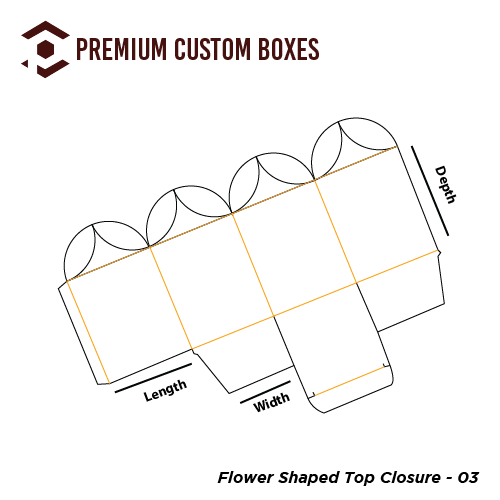 Custom Flower Shaped Top Closure | Custom Boxes