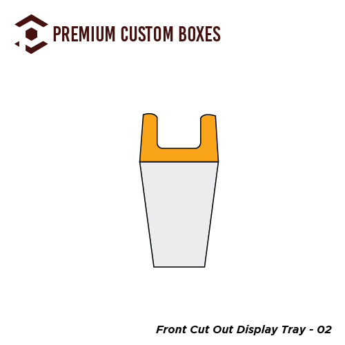 Custom Front Cut Out Display Tray - Premium Custom Boxes
