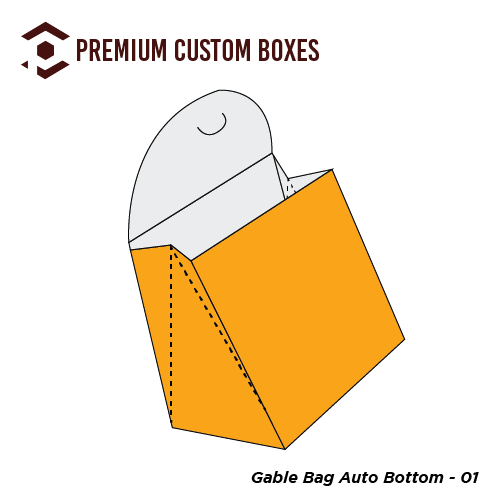 Custom Gable Bag Auto Bottom | Custom Boxes | Auto Bottom Carton
