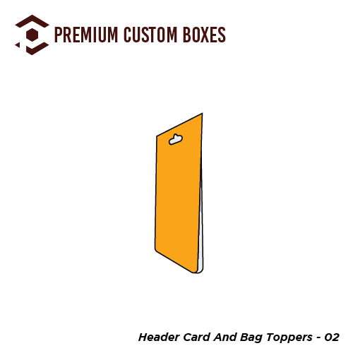 Custom Header Card Bag Topper | Custom Boxes