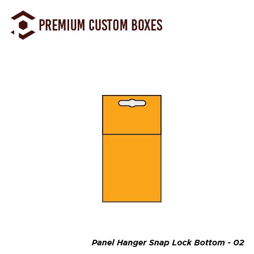 Custom Panel Hanger Snap Lock Bottom | Custom Boxes