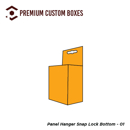 Custom Panel Hanger Snap Lock Bottom | Custom Boxes