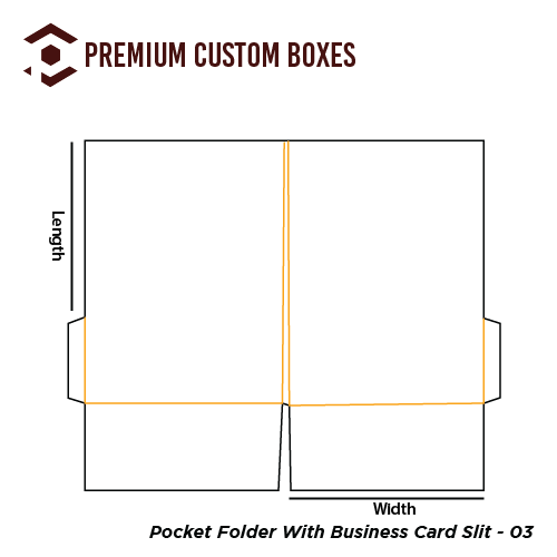 Pocket Folder With Business Card Slit | Premium Custom Boxes