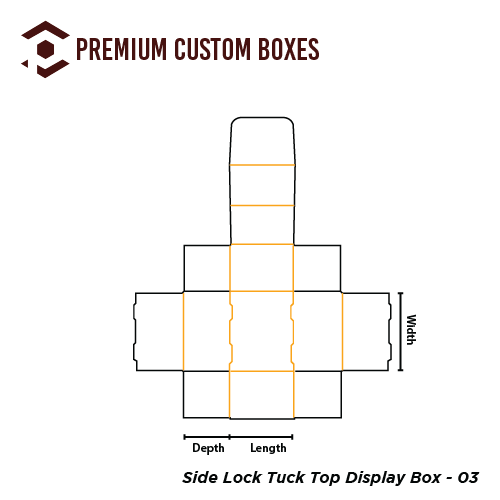 Custom Side Lock Tuck Top Display Box | Custom Boxes