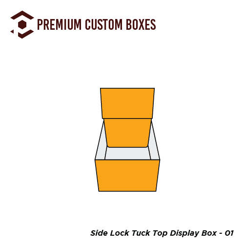 Custom Side Lock Tuck Top Display Box | Custom Boxes