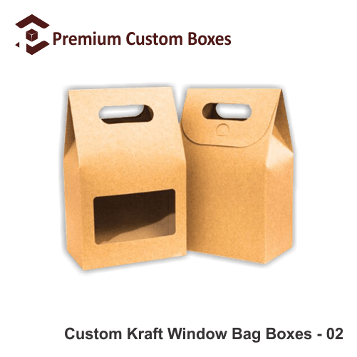 Custom Kraft Window Bags | Kraft Paper Window Bags | PCB